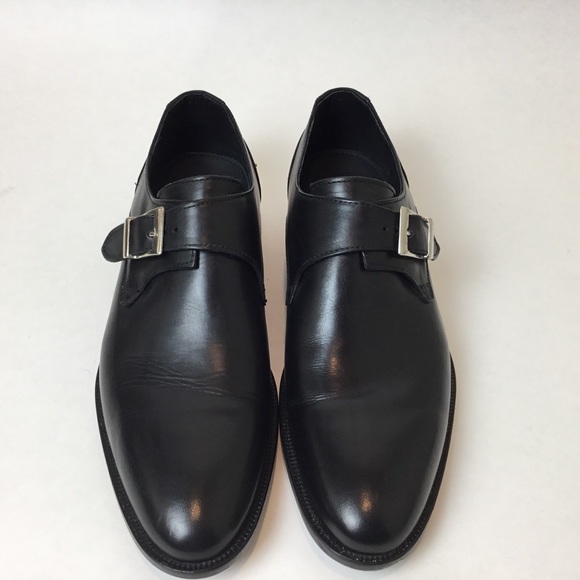 Harry & Rosen | Shoes | Mens Black Dress Shoes 4 Monk Strap Like New ...